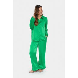 Saint Tropez Langarm - Hemd Oversize fit Jelly Bean green