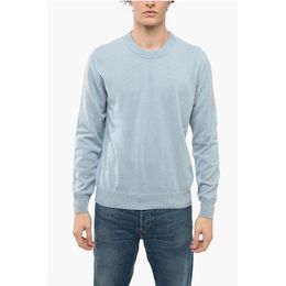 Maison Martin Margiela MM4 Kaschmirpullover mit B&uuml;ndchen in Hellblau