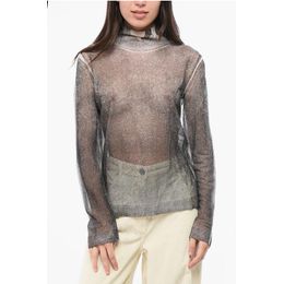 Maison Martin Margiela MM1 MM10 &ndash; Leichter Rollkragenpullover aus Seide in Grau
