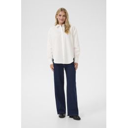 Kaffe Langarm - Hemd Loose fit Chalk white