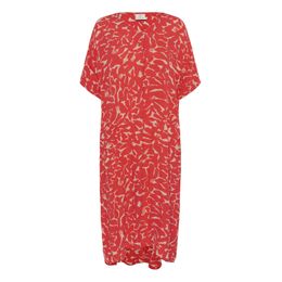 Kaffe Kleid Casual fit Nature/Red Flower Print multicolour