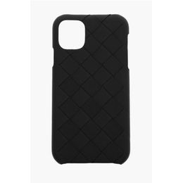 Bottega Veneta iPhone 11-H&uuml;lle aus Intreccio-Leder in Schwarz