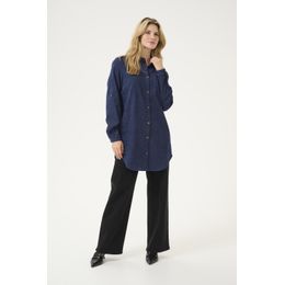 Kaffe Langarm - Hemd Loose fit Midnight Marine