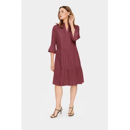 Saint Tropez Kleid Lockere Passform Burgundy burgundy