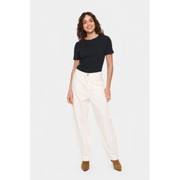 Saint Tropez T-shirt Gerade Passform Blac