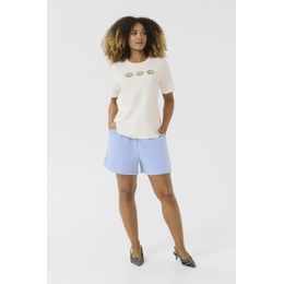 Culture T-shirt Relaxed fit Spring Gardenia white