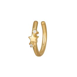 CAI Ear Cuff 925 Sterling Silber gelb vergoldet Stern Zirkonia