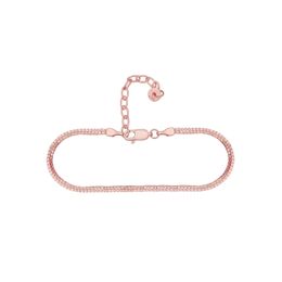 CAI Armband 925/- Sterling Silber ros&eacute; vergoldet zweireihige Venezianer Kette