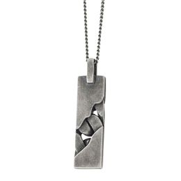 CAI Anh&auml;nger mit Kette 925/- Sterling Silber rhodiniert oxidiert