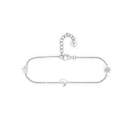 CAI Armband 925 Sterling Silber rhodiniert Sonne - Mond - Stern