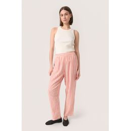 Soaked in Luxury Casual Hose Relaxed fit Hot Coral Stripes coral