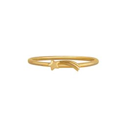 CAI Ring 925 Sterling Silber gelb vergoldet Sternschnuppe