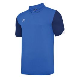 Umbro - "Total" Poloshirt f&uuml;r Herren - Training (K&ouml;nigsblau/Dunkel-Marineblau/Wei&szlig;)