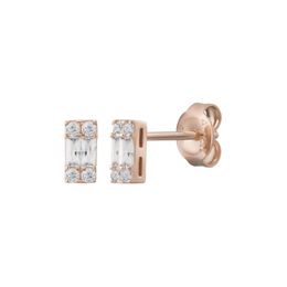 CAI Ohrstecker 925 Sterling Silber ros&eacute; vergoldet Zirkonia