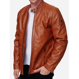 Tazzio Herren Jacke Lederjacke Echtleder