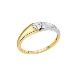 Celesta Gold Ring 375/- Gelbgold 2farbig Zirkonia