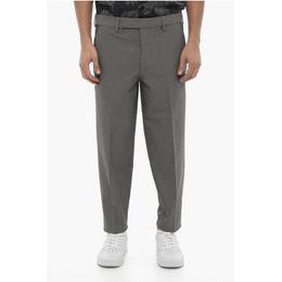 Neil Barrett Regular Fit Slim Fit Hose mit G&uuml;rtelschlaufen in Grau