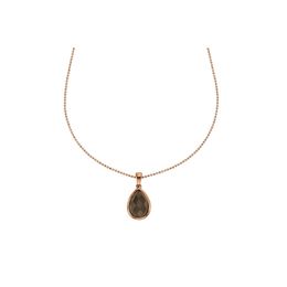 JAMELLI Anh&auml;nger mit Kette 925 Silber ros&eacute; vergoldet Rauchquarz