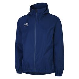 Umbro - "Total" Jacke, wasserfest f&uuml;r Herren - Training (Marineblau/Wei&szlig;)