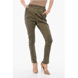 Balmain Jodhpurhose mit Steppeins&auml;tzen in Gr&uuml;n