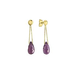 Celesta Gold Ohrring 375 Gelbgold Amethyst