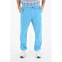 Woolrich Hose PAPERY aus Popeline-Baumwolle, Comfort Fit, Hellblau