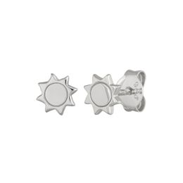 CAI Ohrstecker 925 Sterling Silber rhodiniert Sonne