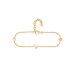 CAI Armband 925 Sterling Silber gelb vergoldet Sonne - Mond - Stern