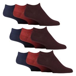 9er-Pack Herren Diabetiker Trainingssocken | Nicht elastische, extra breite Kn&ouml;chelsocken