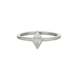 CAI Ring 925 Silber rhodiniert mit Zirkonia Dreieck