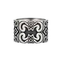 CAI Ring 925/- Sterling Silber oxidiert matt Amerika
