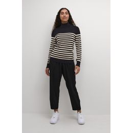 Kaffe Strickpullover Slim fit black offwhite