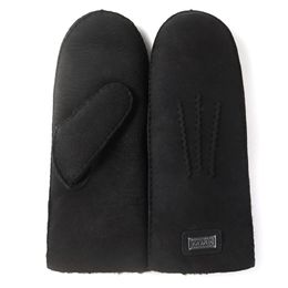Australia Luxe Mitts Wildlederhandschuhe, schwarz