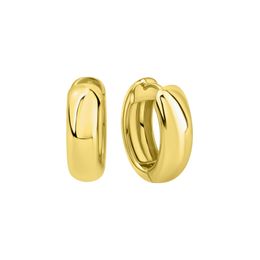 ZEEme Basic Klappcreolen 925/- Sterling Silber vergoldet oval