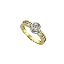 Celesta Gold Ring 375/- Gelbgold 2farbig Zirkonia