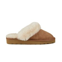 Australia Luxe Mool Kastanienpantoffeln