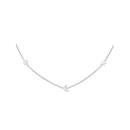 CAI Collier 925 Sterling Silber rhodiniert Sonne - Mond - Stern