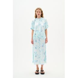 Inwear Langarm-Bluse Lockere Passform Dusty Aqua Mysterious Flower floral