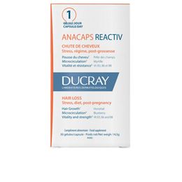 Ducray Anacaps Reactiv Nahrungserg&auml;nzungsmittel Gegen Reaktiven Haarausfall 30 Einheiten
