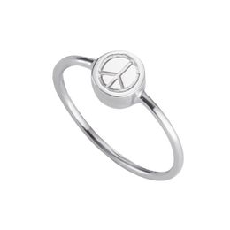 CAI Ring 925/- Sterling Silber rhodiniert Peace