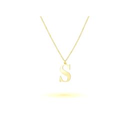 Beka & Bell BEKA&BELL Anh&auml;nger mit Kette 925-Sterling Silber vergoldet Gl&auml;nzend 45cm