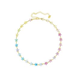 Fashionbox Kette mit Sternen mehrfarbig