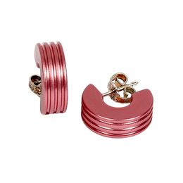 DeMarie Ohrringe eloxiertes Aluminium rosafarben