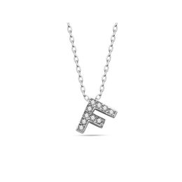 dKeniz Anh&auml;nger mit Kette Buchstabe F 925/- Sterling Silber