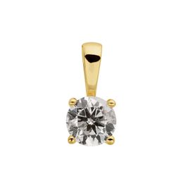 OROLINO Anh&auml;nger 585/- Gelbgold 1 Brill. 0,50 ct. H/P2
