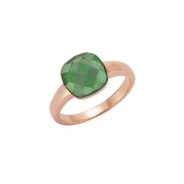 JAMELLI Ring 925 Silber Quarz gr&uuml;n (beh.)