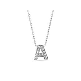 dKeniz Anh&auml;nger mit Kette Buchstabe A 925/- Sterling Silber