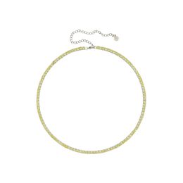 Fashionbox Collier rhodiniert mit Zirkonia gelb