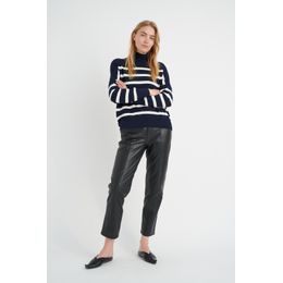 Inwear Strickpullover Oversize fit blue white