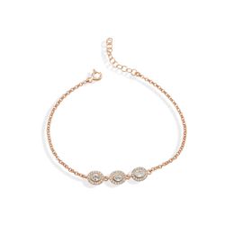 dKeniz Armband 925/- Sterling Silber ros&eacute;vergoldet Pure Elegance